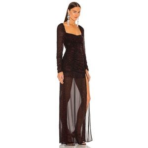 REVOLVE | Dresses | Dundas X Revolve Stardust Maxi Dress In Black And ...